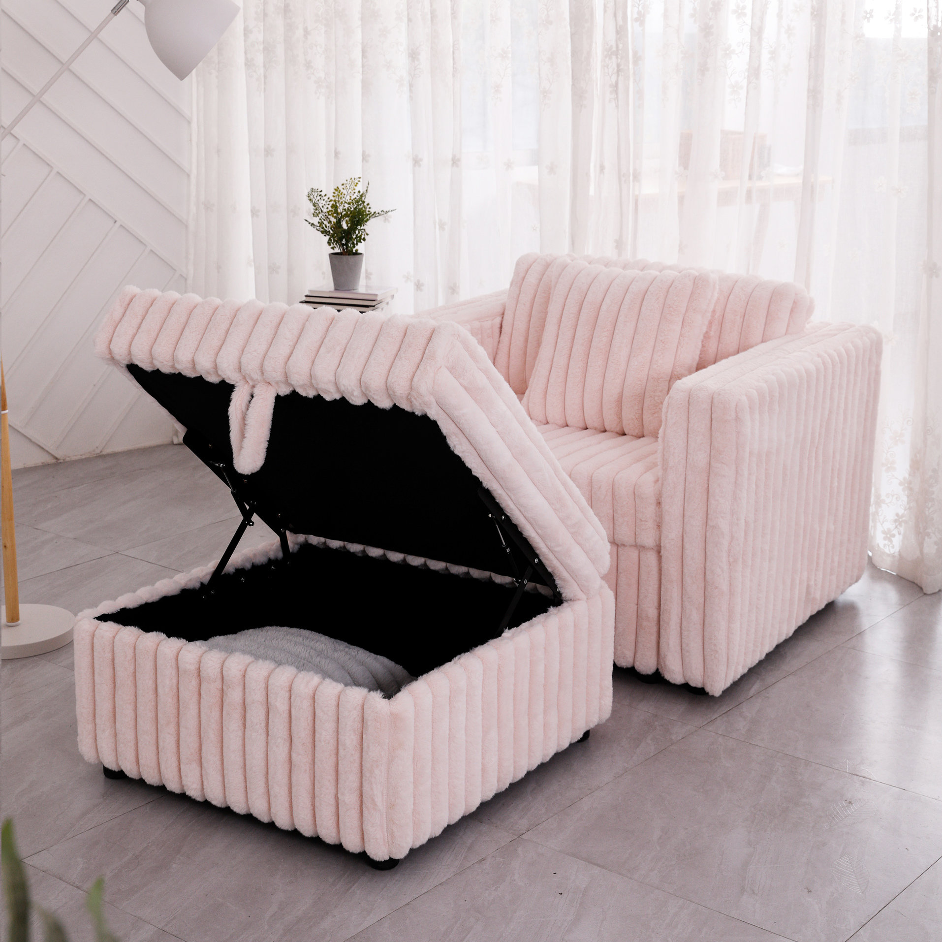 Everly Quinn Modern Modular - Reflects Contemporary Design 44.9" Comfortable Single. Stylish For ...